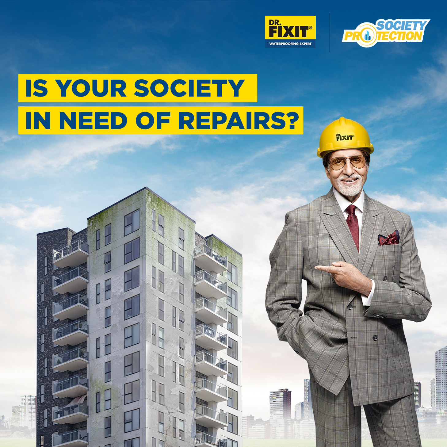 Waterproofing Solutions for Cooperative Housing Societies | Dr. Fixit